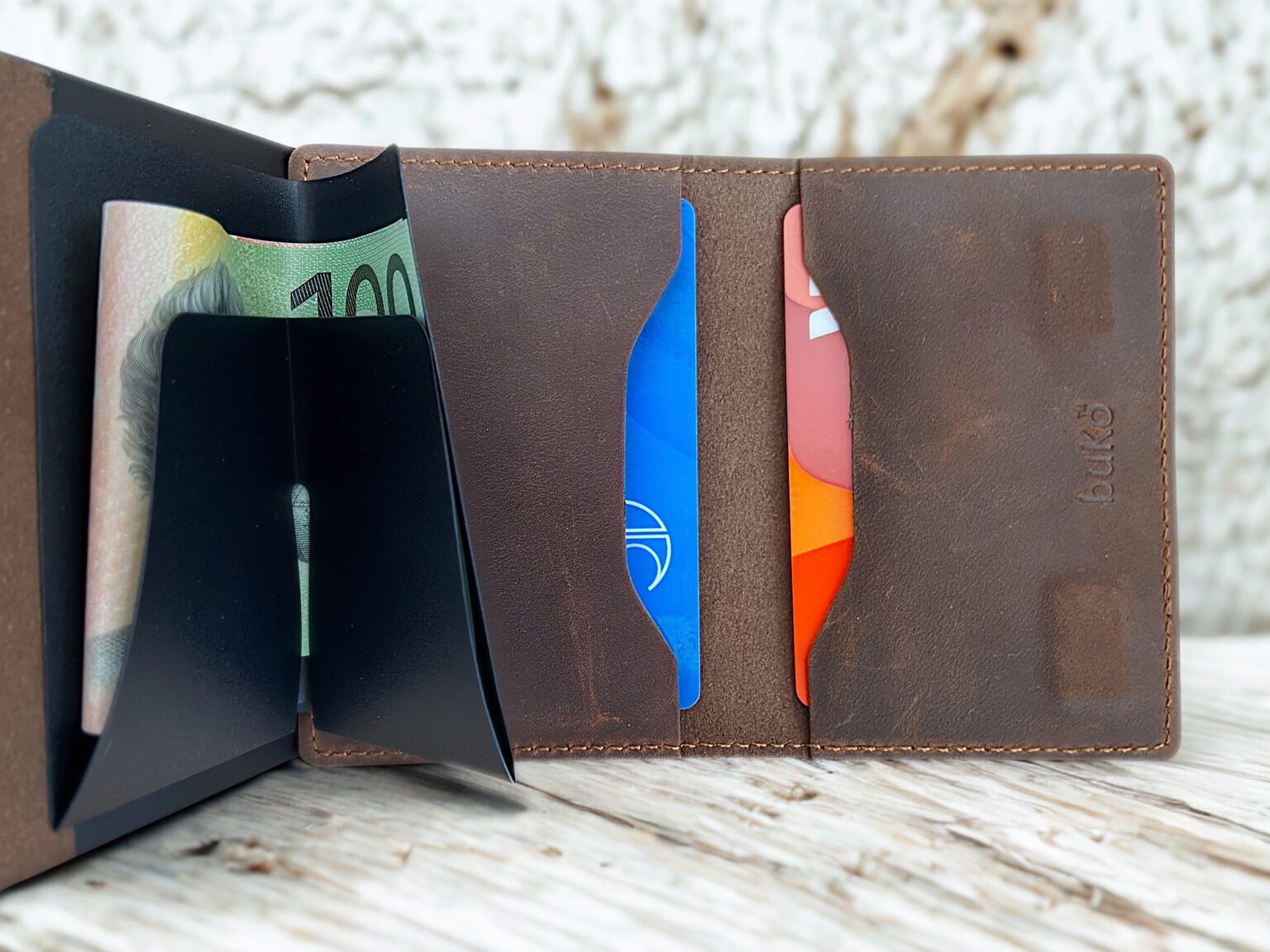 Pop Up Wallets - Leather Card & Cash Wallet - Personalised