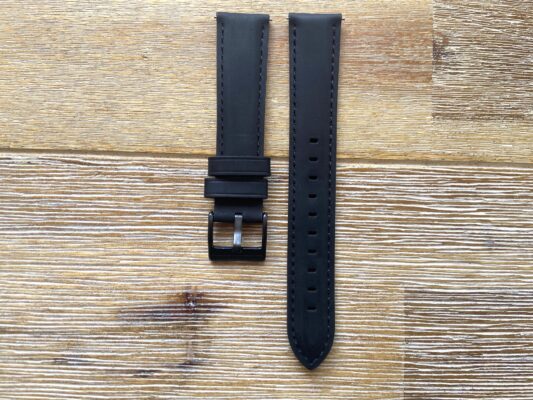 Black Leather Watch Band - buKo